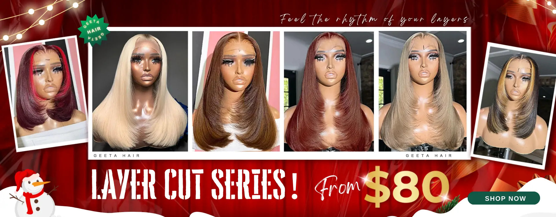 Geeta Hair 100% Virgin Human Hair Wig Glueless HD Lace Front Wig ...